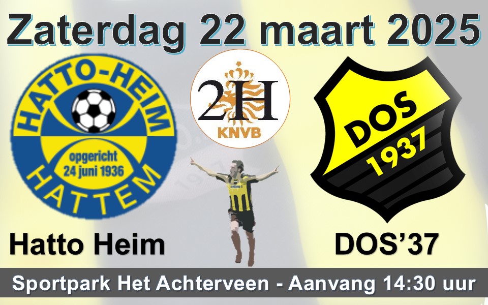 Voorbeschouwing Hatto Heim - DOS’37 | D.O.S.1937